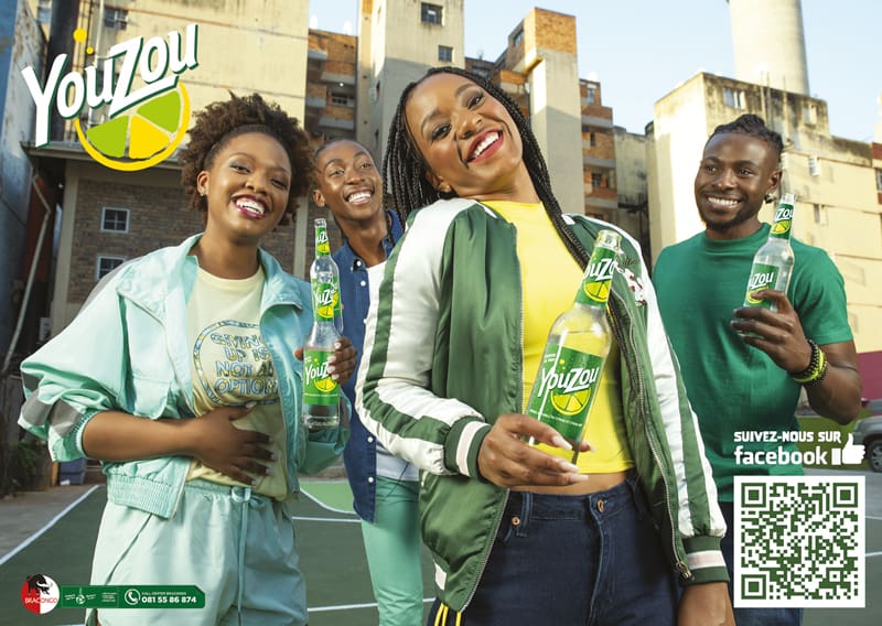 Youzou, la nouvelle limonade/boisson sucrée qui étanche la soif ! | BRACONGO SA.