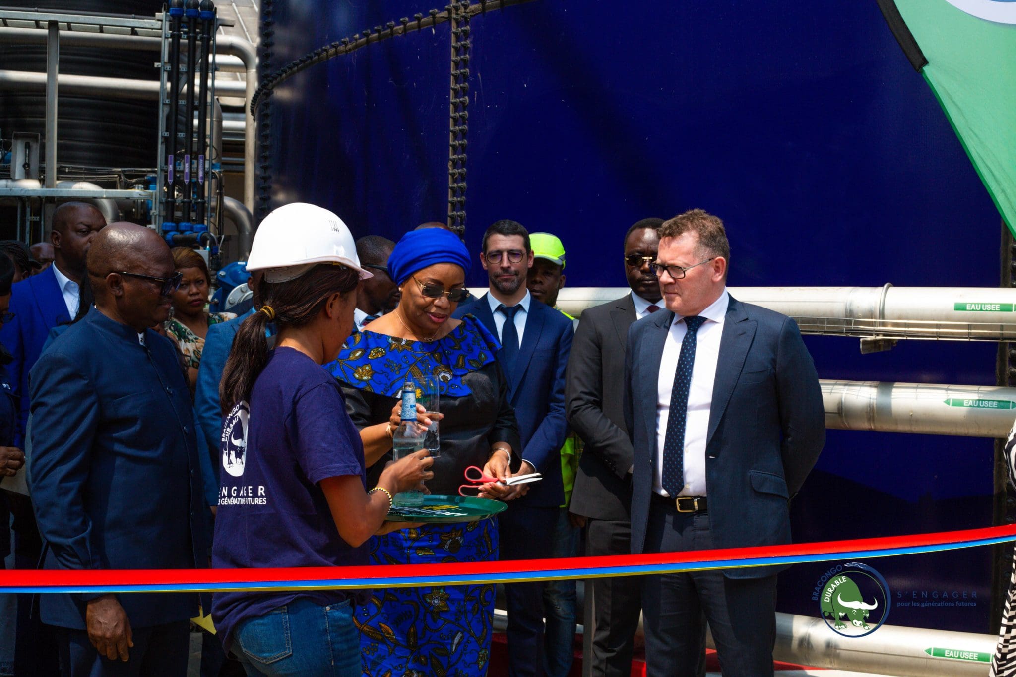 Inauguration de la station de traitement d’eaux usées (STEP) BRACONGO ...